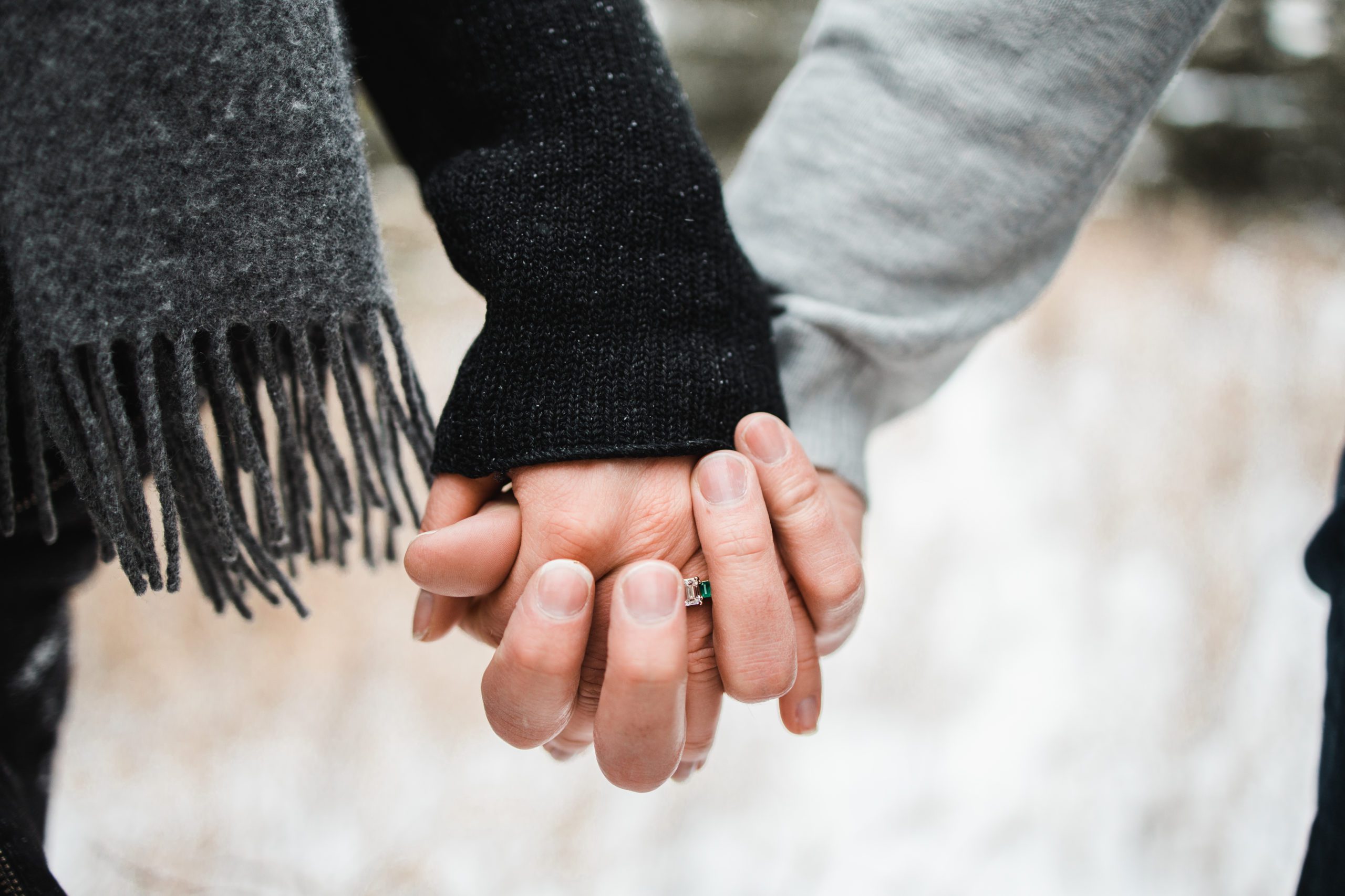 Winter Engagement Session in Fish Creek Park Calgary - Carly Hill